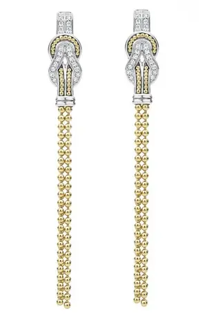 Lagos Newport Tasseled Drop Earrings With Pave - Diamond