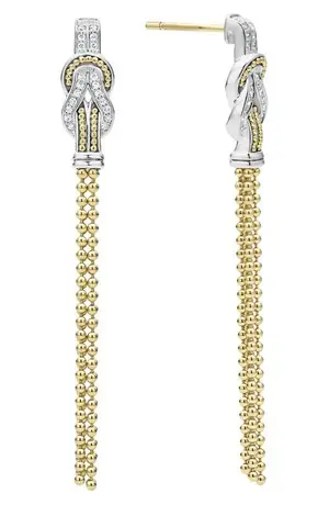 Lagos Newport Tasseled Drop Earrings With Pave - Diamond