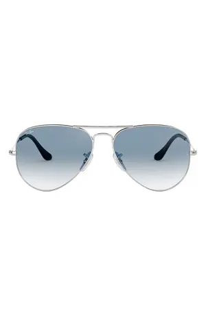 Ray-ban Ray-Ban Original Aviator Sunglasses Silver Blue