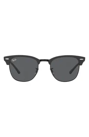 Ray-ban Clubmaster 51mm Square Sunglasses Dark Grey