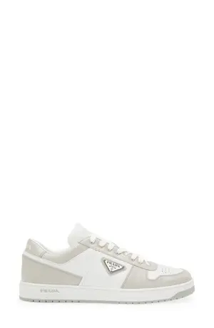 Prada Downtown Logo Low-top Sneakers - Bianco/cristallo