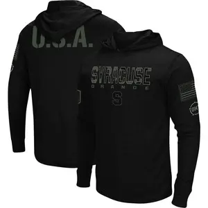 COLOSSEUM Syracuse Orange Oht Military Appreciation Hoodie Long Sleeve T-shirt - Black