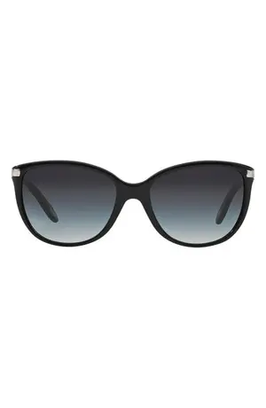 Ralph Lauren 57mm Cat Eye Sunglasses - Black