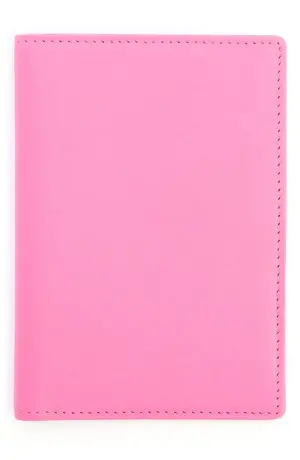 ROYCE NEW YORK Rfid Leather Passport Case Bright Pink