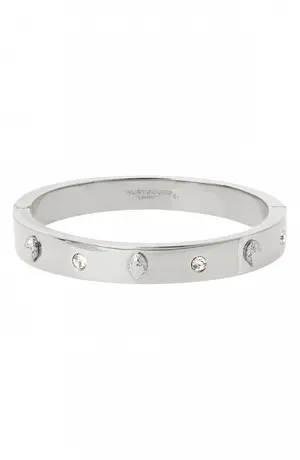 Kurt Geiger Kurt Geiger London Crystal Hinge Bangle Silver