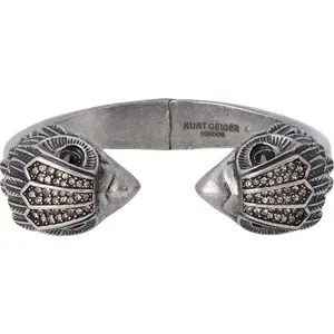 Kurt Geiger Eagle Hinge Bangle - Antique Silver