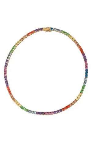 Kurt Geiger Tennis Necklace - Rainbow Multi