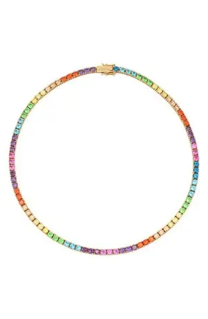 Kurt Geiger Tennis Necklace - Rainbow Multi
