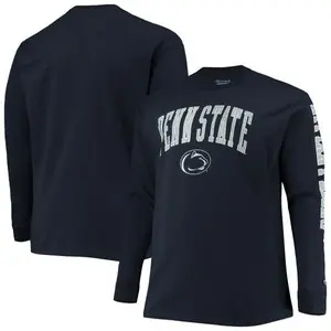 Champion Penn State Nittany Lions Big & Tall 2-hit Long Sleeve T-shirt - Navy