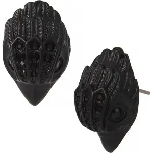 Kurt Geiger Eagle Stud Earrings - Jet