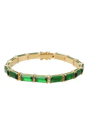 Kurt Geiger Baguette Crystal Tennis Bracelet