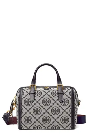 Tory Burch T Monogram Jacquard Barrel Shoulder Bag
