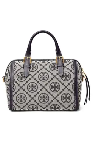 Tory Burch T Monogram Jacquard Barrel Shoulder Bag
