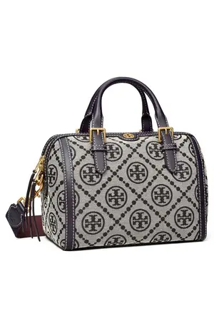 Tory Burch T Monogram Jacquard Barrel Shoulder Bag