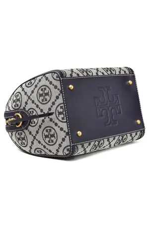 Tory Burch T Monogram Jacquard Barrel Shoulder Bag