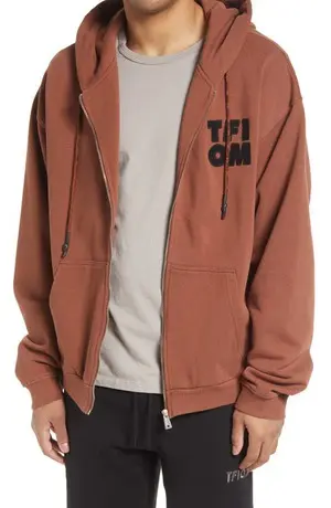 TFIOM Tfiom Box Logo Zip Hoodie