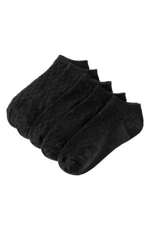 STEMS 5-pack Ankle Socks - Black