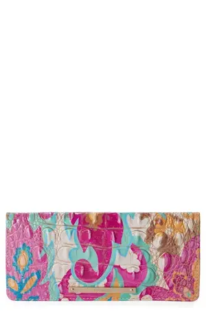 Brahmin Ady' Croc Embossed Continental Wallet - Wanderlight