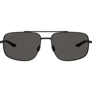 Under Armour 59mm Polarized Aviator Sunglasses - Matte Black
