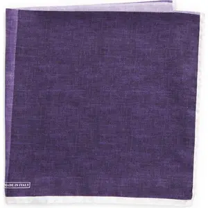 Nordstrom Colorblock Silk Pocket Square - Purple