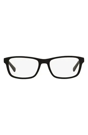 Armani Exchange AX Armani Exchange 54mm Square Eyeglasses Matte Black