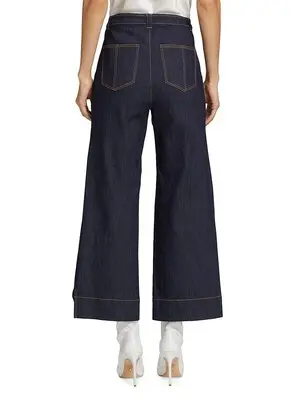 Cinq À Sept Benji Mid-rise Wide-leg Jeans