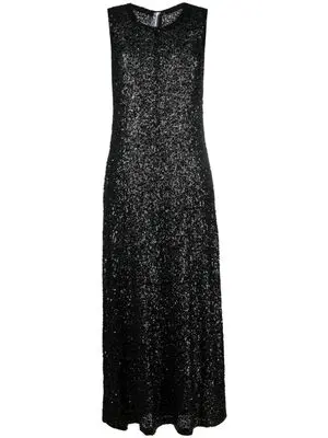 Norma Kamali Sequin-embellished Swing Dress