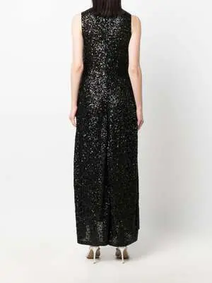 Norma Kamali Sequin-embellished Swing Dress