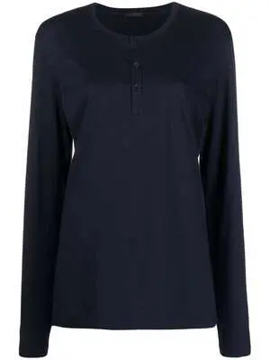 La Perla Long-sleeve Pajama Top - Blue