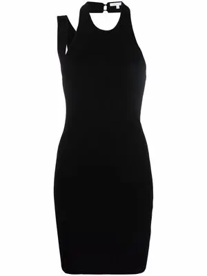 Patrizia Pepe One-shoulder Halterneck Mini Dress