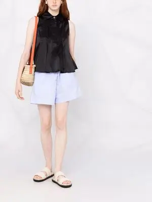 Max & Moi Sleeveless Silk Blouse