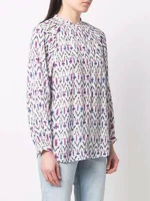 MARANT ETOILE Geometric Print Blouse