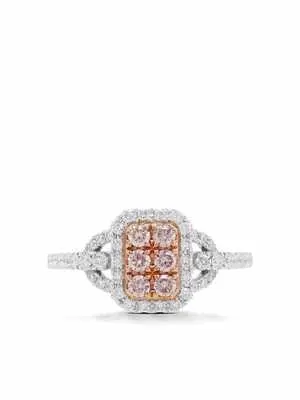 HYT JEWELRY Platinum Argyle Pink Diamond Engagement Ring - Silver
