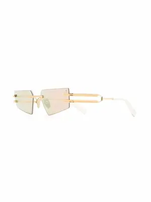 Balmain Geometric Sunglasses - Gold