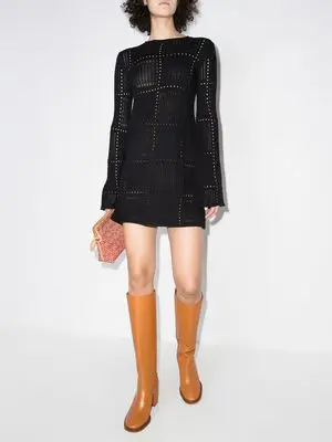 Chloé Panelled Knitted Dress
