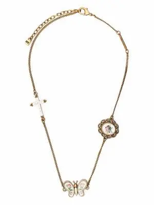 Dsquared2 Chain-link Charm Necklace - Gold