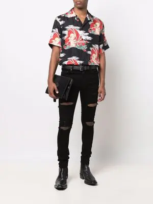 Amiri Distressed-effect Skinny Jeans