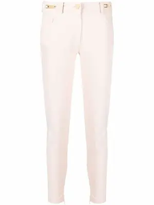 Elisabetta Franchi Logo-plaque Detail Trousers