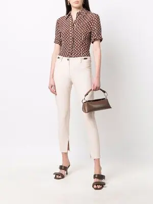 Elisabetta Franchi Logo-plaque Detail Trousers