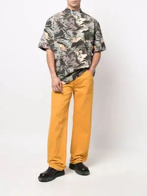 Heron Preston Camouflage Mock-neck T-shirt