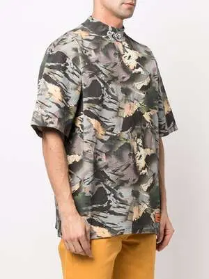 Heron Preston Camouflage Mock-neck T-shirt