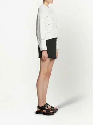 Proenza Schouler White Label Tweed Knitted Mini Skirt - Black