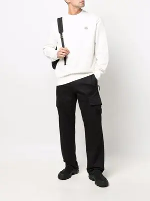 Moncler Logo Patch Sweatshirt - White