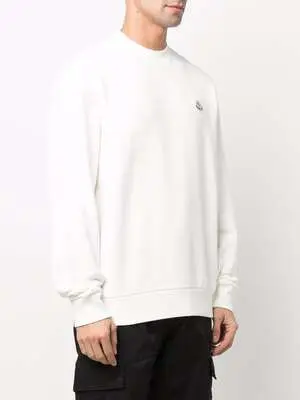 Moncler Logo Patch Sweatshirt - White