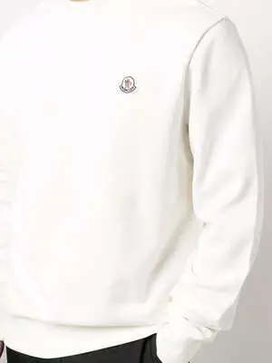 Moncler Logo Patch Sweatshirt - White