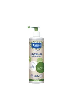 MUSTELA Organic Cleansing Gel With Oil And Aloe - Olive