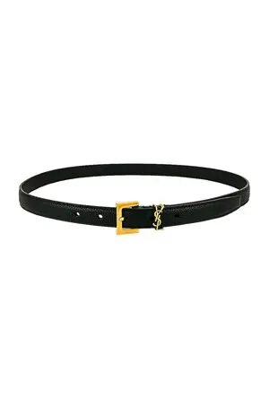 Saint Laurent Monogramme Belt - Noir