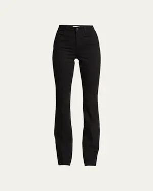 L'AGENCE Ruth High-rise Straight Jeans - Black