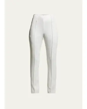 Cinq À Sept Brianne Slit-leg Trousers - Ivory