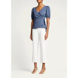 Cinq À Sept Brianne Slit-leg Trousers - Ivory